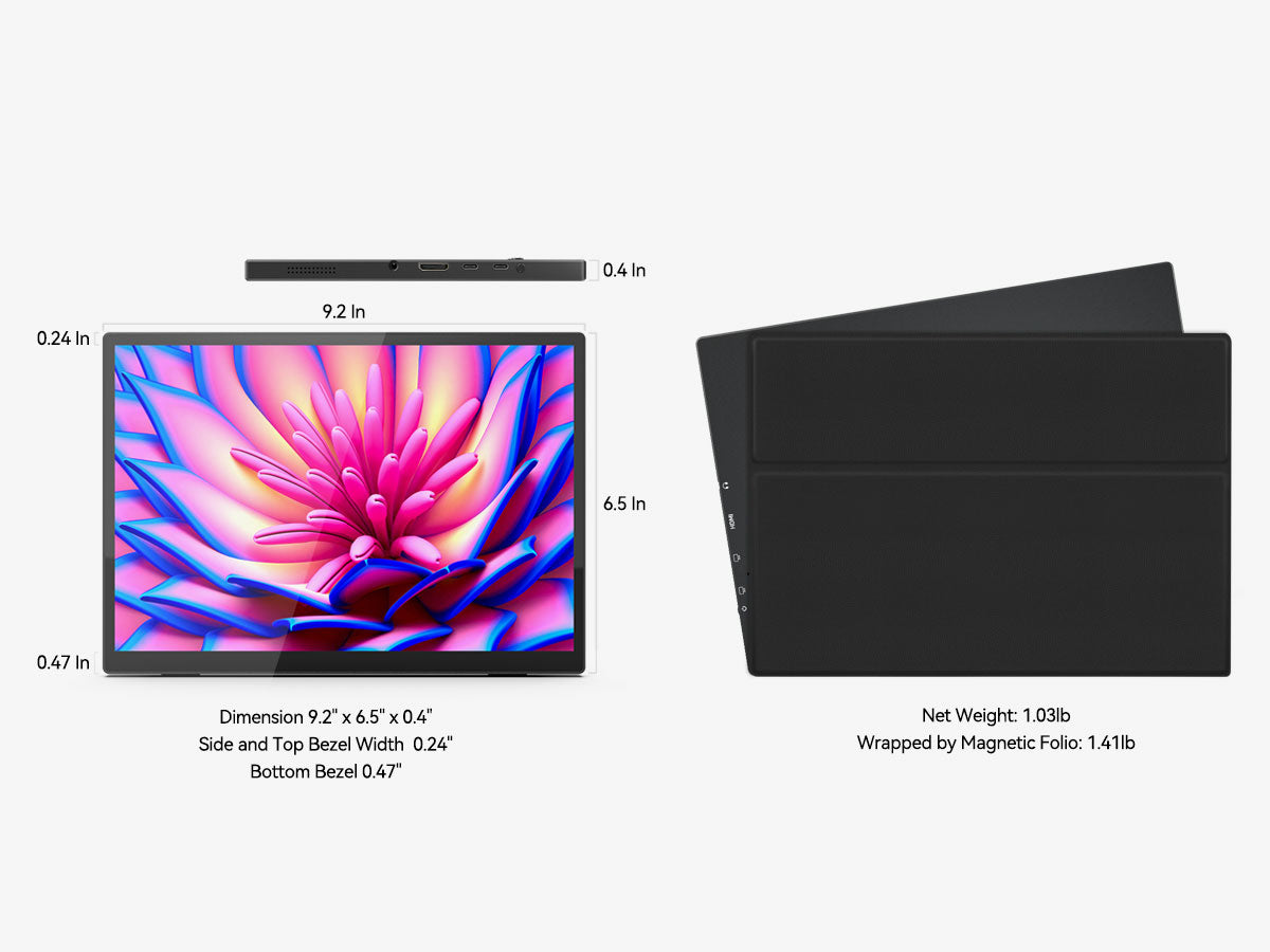 10.5" 1080P Touchscreen Portable Monitor [T10PA] – Intehill