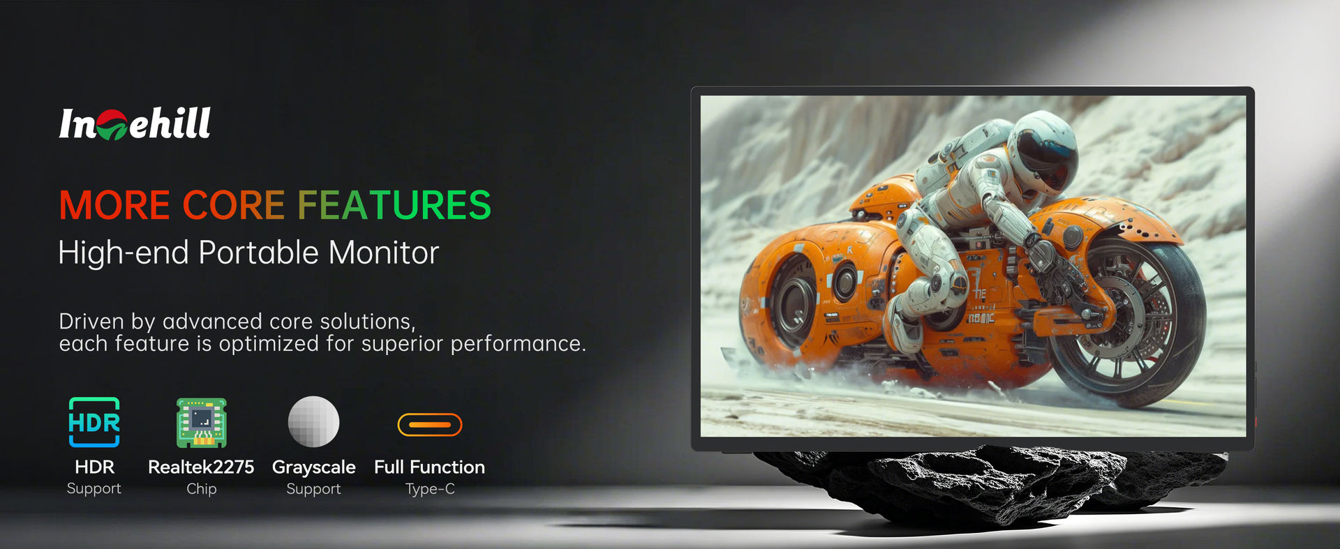 16" 3K Portable Monitor with Anti-Glare Panel [U16ZA] – Intehill