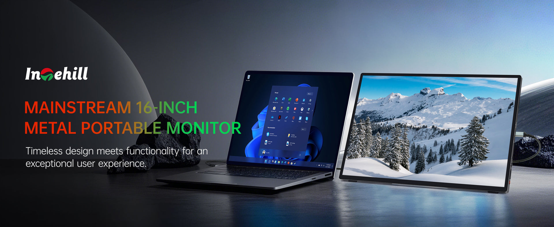 16" 3K Portable Monitor with Anti-Glare Panel [U16ZA] – Intehill