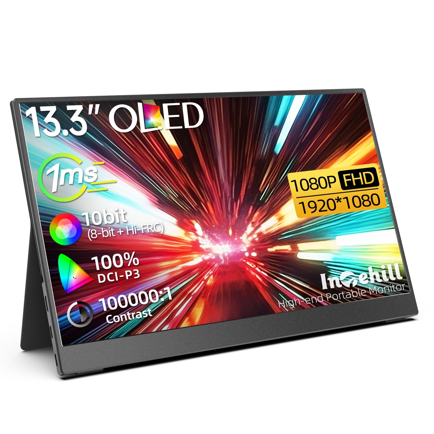 13.3" 1080P OLED Portable Monitor [F13NA] – Intehill