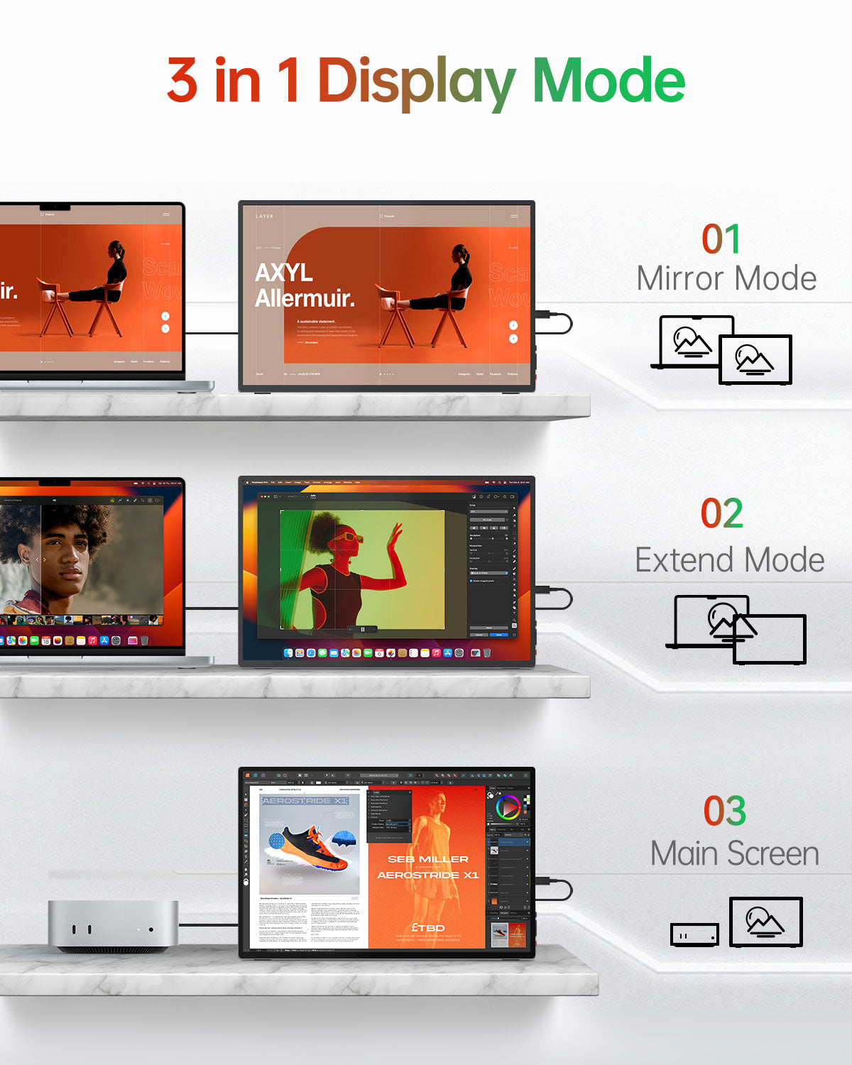 16" 3K Portable Monitor with Anti-Glare Panel [U16ZA] – Intehill