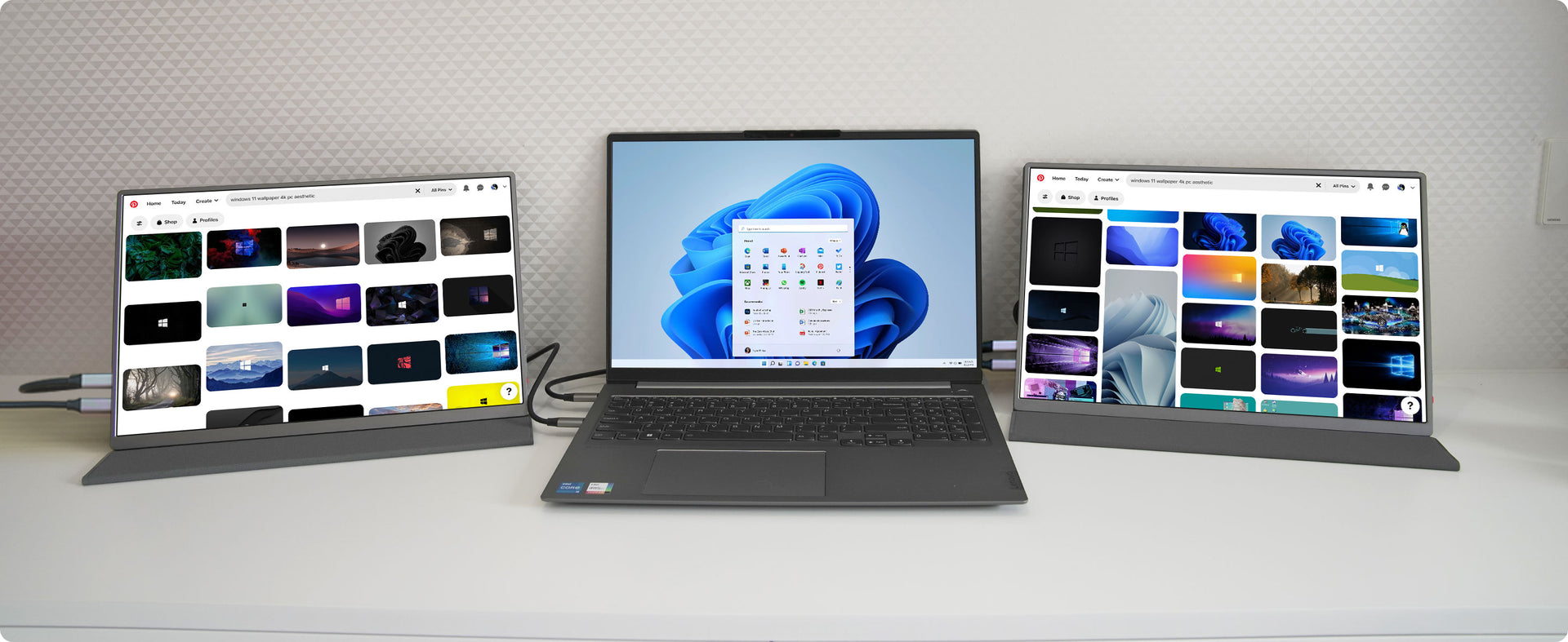 Intehill 4K Portable Monitor for Laptop and mini PC, 13.4 inch U13NA